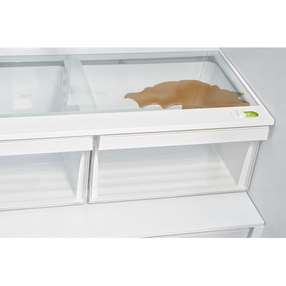 Midea 22.5 cu. ft. French 4-Door Refrigerator in Stainless Steel ...