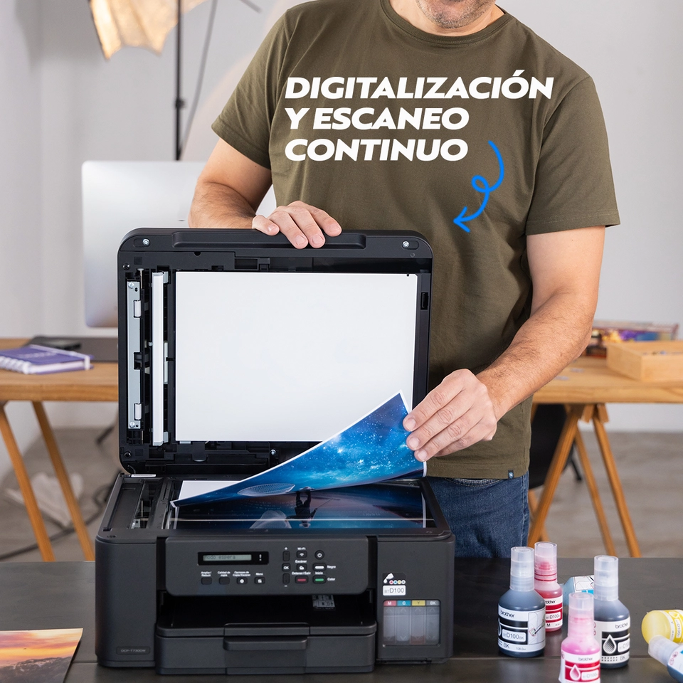 Impresora Multifuncional Brother DCPT730DW Inktank Color WiFi - El Punto de la Impresora