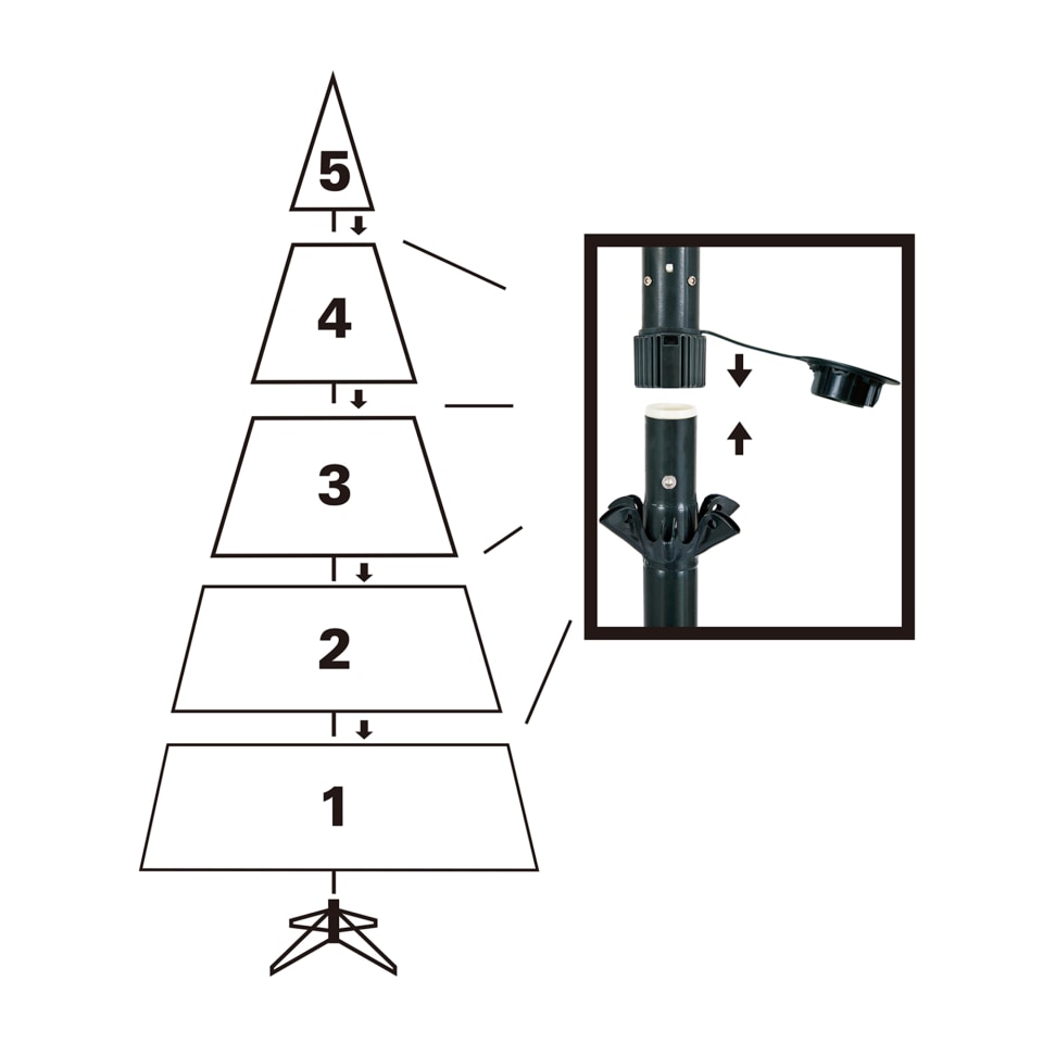 9′ Pre-Lit Radiant Micro LED Artificial Christmas Tree - Grow Xmas Trees