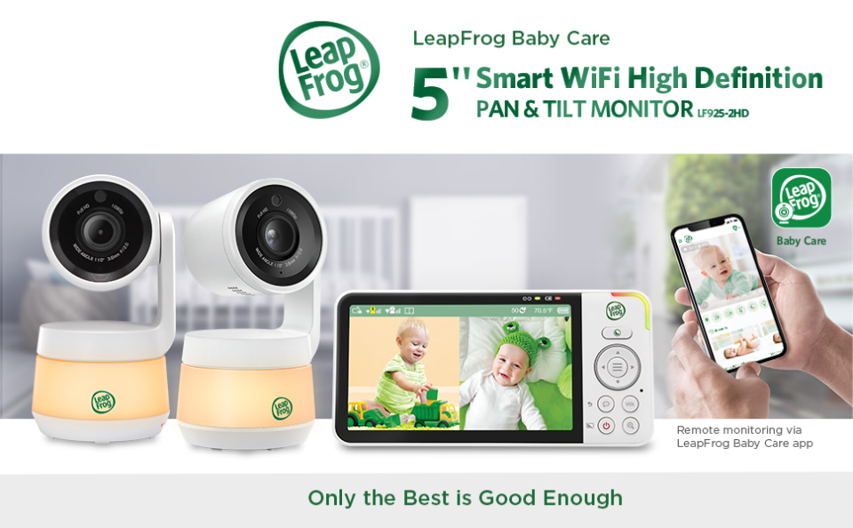 VTech LeapFrog Baby Monitor, 5″ High Definition Pan And Tilt Monitor ...