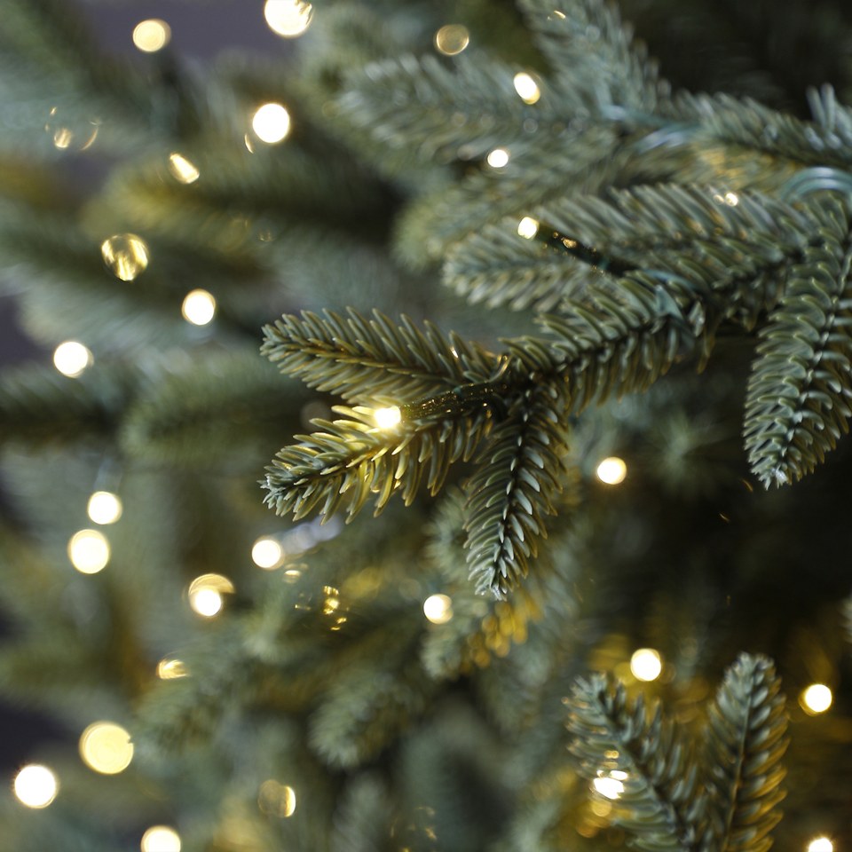 15′ Pre-Lit Radiant Micro LED Artificial Christmas Tree - Adjustable Trees