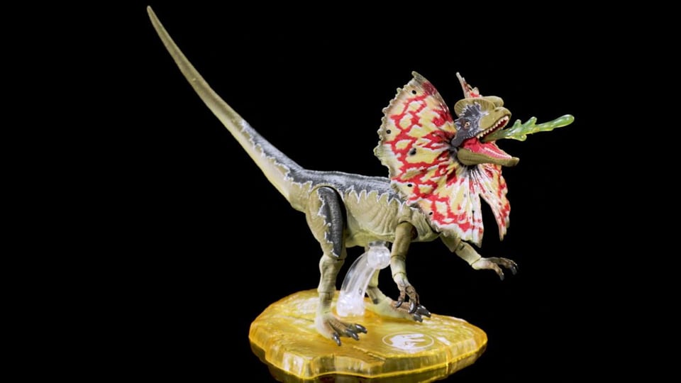 Jurassic World Amber Collection: Iconic Dilophosaurus Action Figure ...