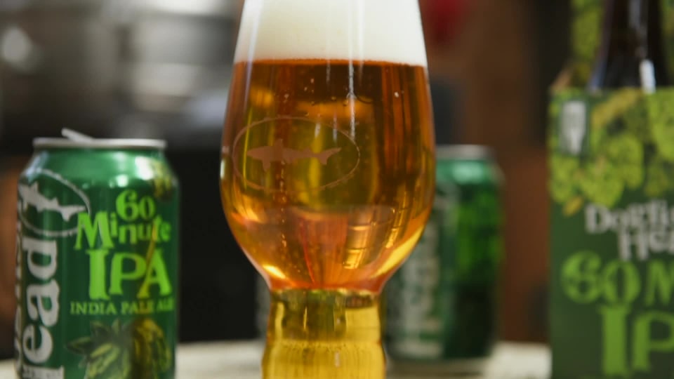 Dogfish Head 60 Minute IPA Craft Beer, 6 pack, 12 fl oz Glass Bottles ...