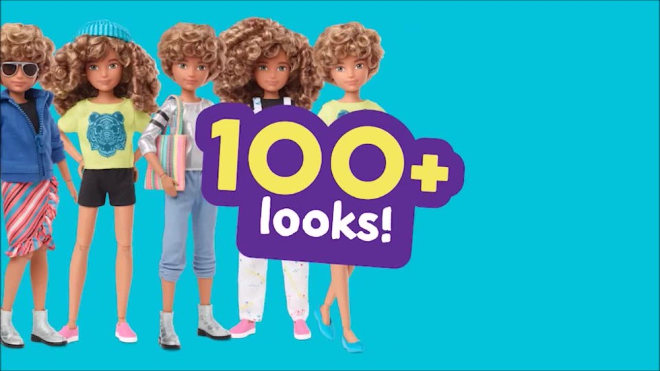 Creatable World Deluxe Character Kit Customizable Doll, Brunette Wavy ...