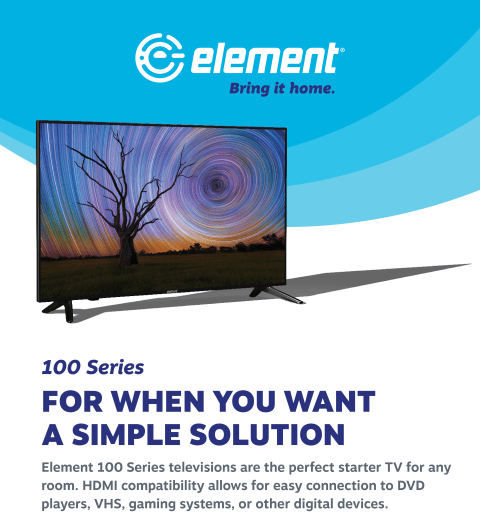 Element Electronics E1AA24N-G 24-inch Class LED 720p HD TV - Black ...