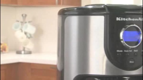 KitchenAid KCM111OB 12-Cup Programmable Coffee Maker with LED Display ...