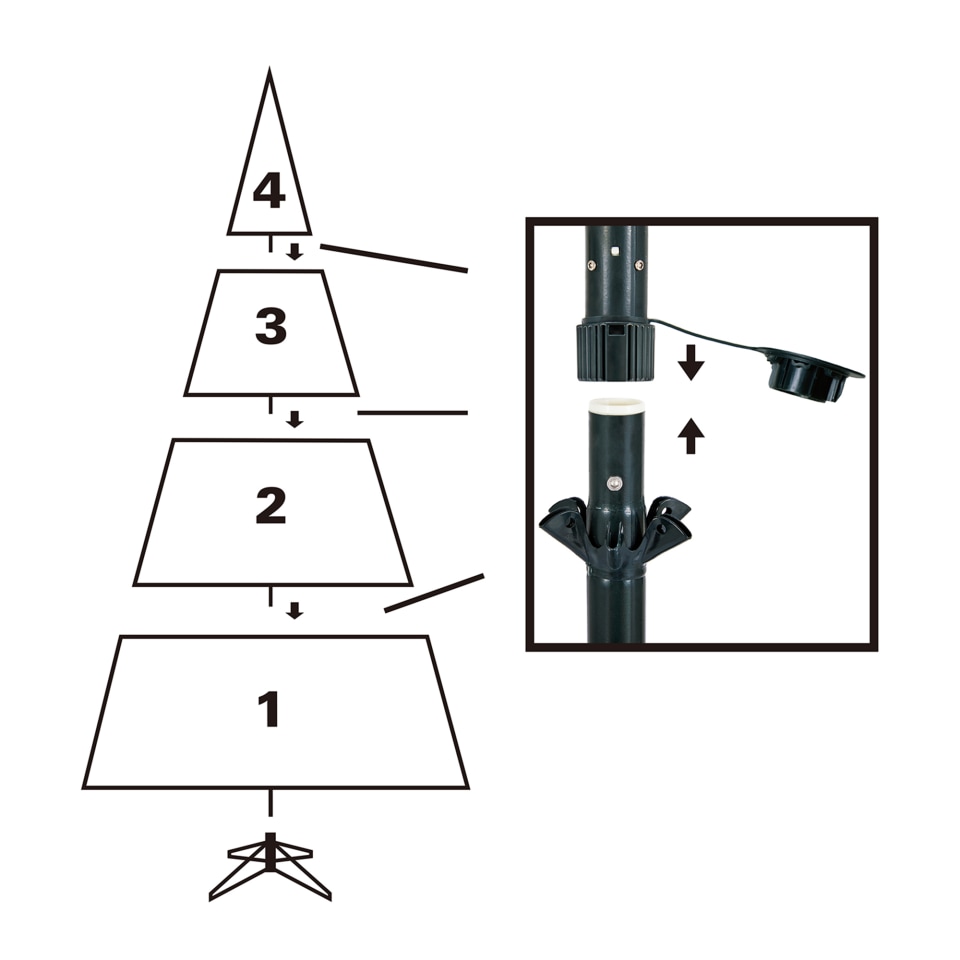 9′ Pre-Lit Radiant Micro LED Slim Artificial Christmas Tree - Grow Xmas ...
