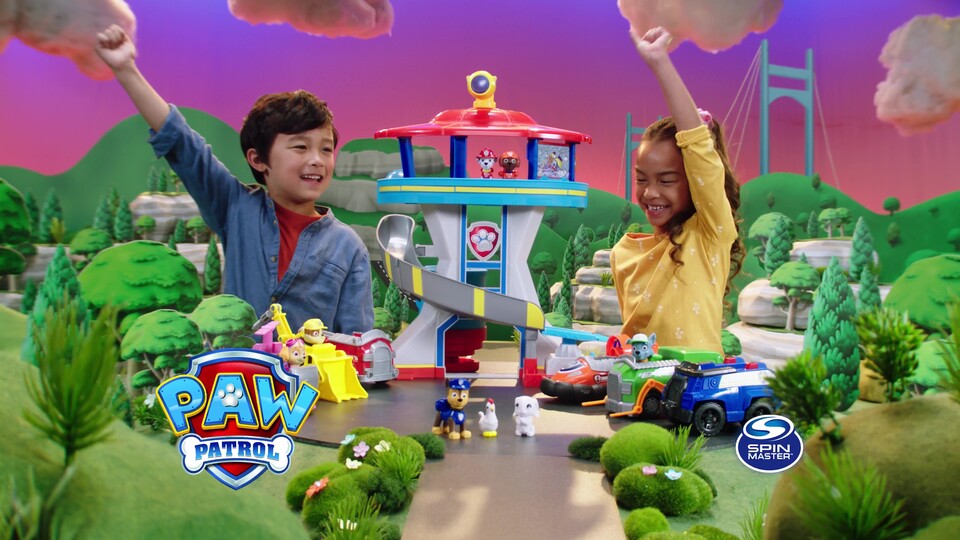 Free Shipping! Paw Patrol Lookout Tower with 2 Chase Figures and Toy ...