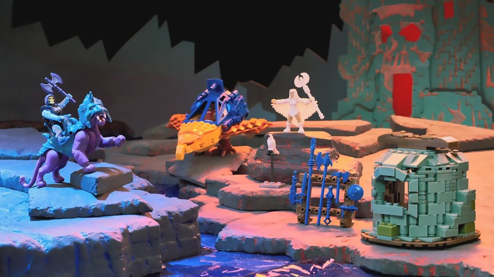 MEGA Masters of the Universe Panthor at Point Dread, 557-Piece Building ...