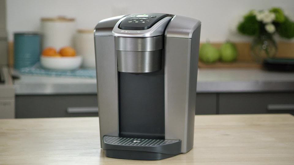 Keurig K-Elite Single-Serve K-Cup Pod Coffee Machine, Brushed Slate ...