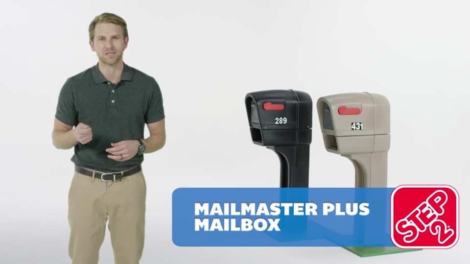 Step2 MailMaster Plus Plastic Mailbox with Black Finish - Walmart.com
