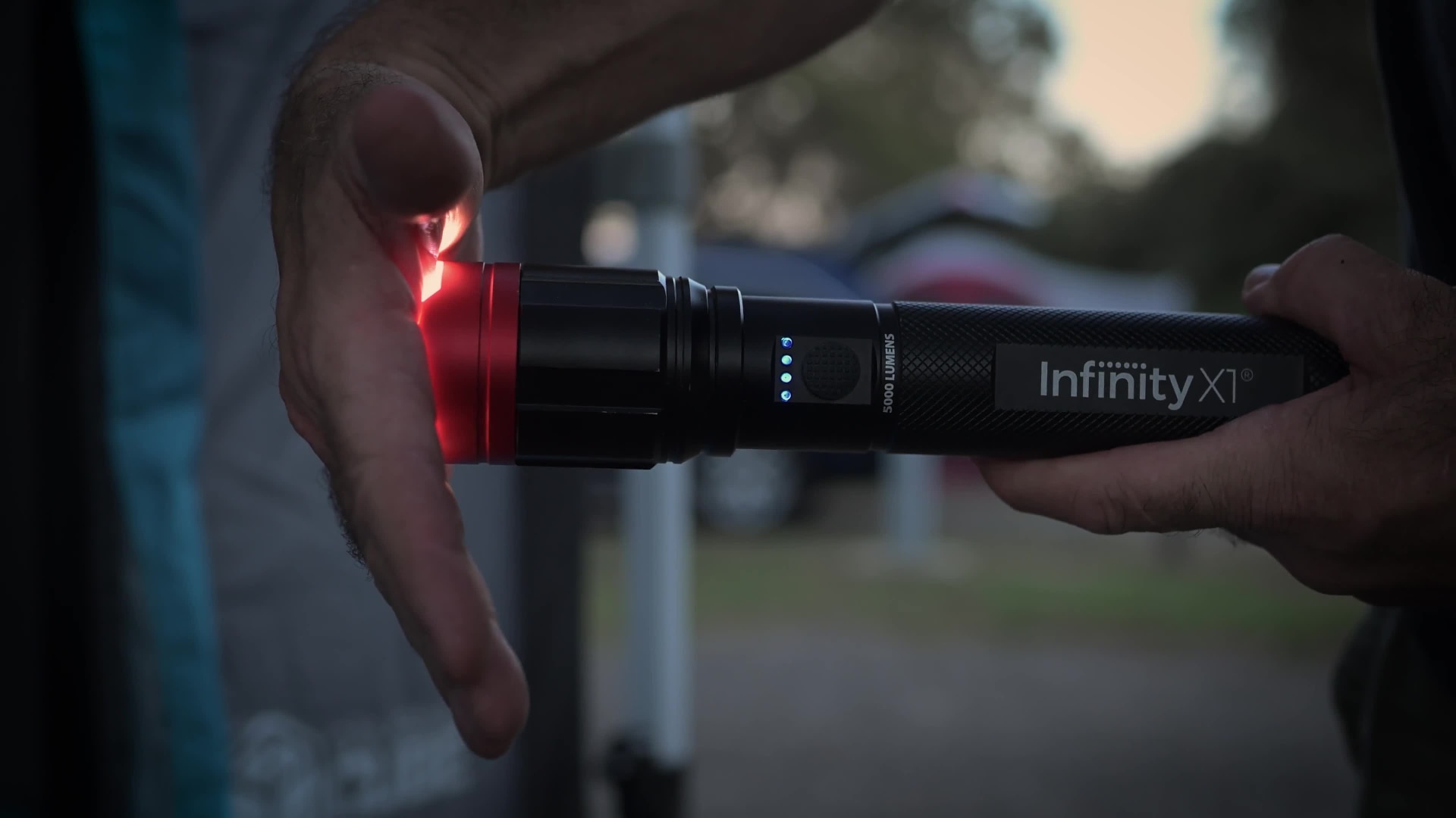 Infinity 5000L Dual Power Focusing Flashlight, Dual Power Rechargeable ...