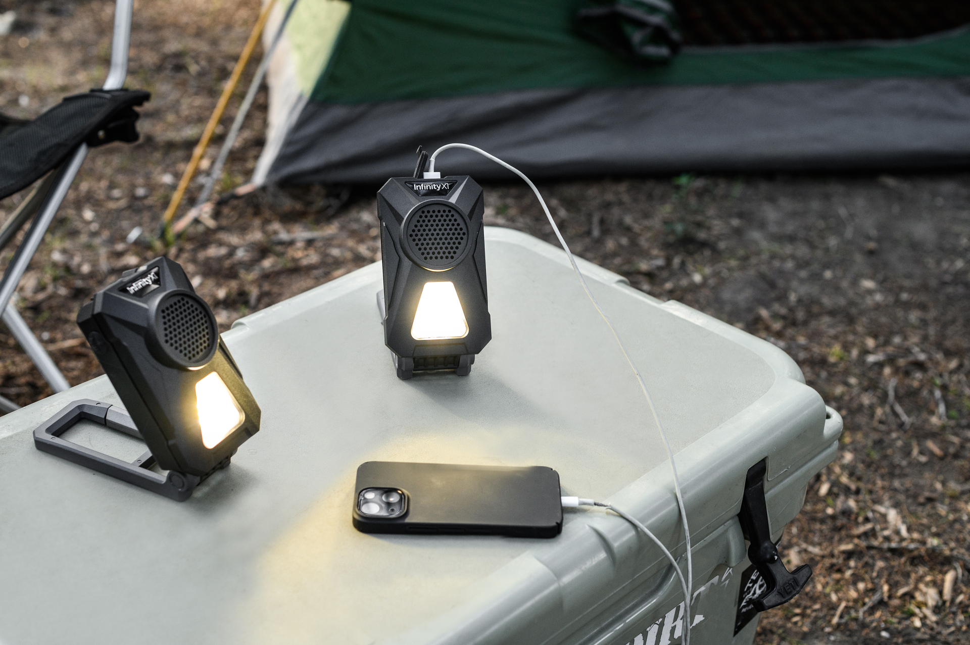 Infinity X1 Work Lights with Bluetooth Speakers, 2-pack - Home Smart Camera