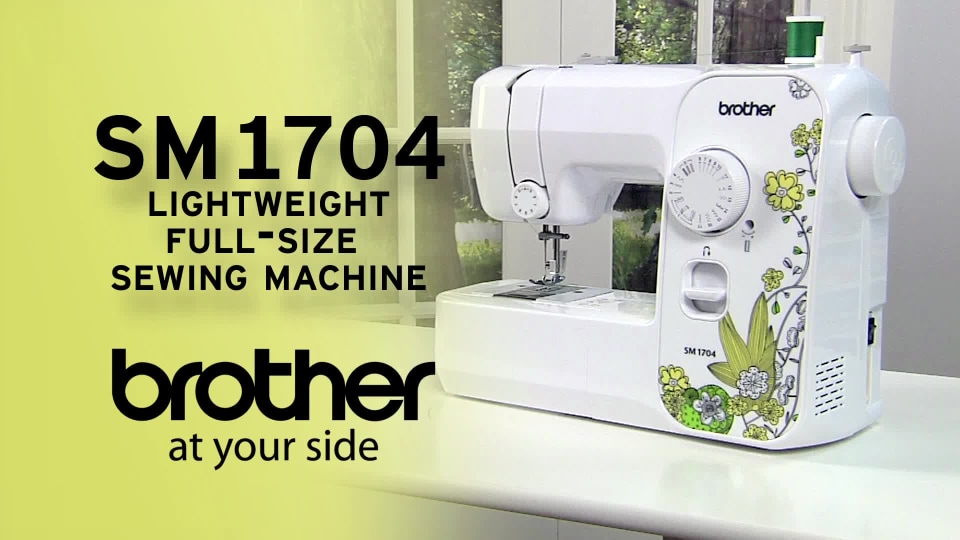 Brother SM1704 Portable Full Size Sewing Machine with 17 Stitches and 4 ...