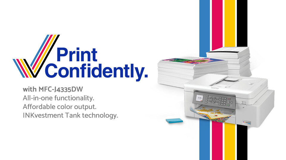 Restored Brother MFC-J4335DW INKvestment Tank All-in-One Color Inkjet ...