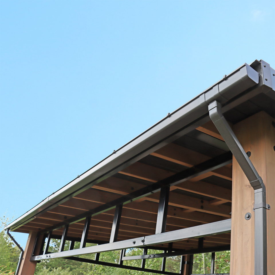 Rain Gutter Kit for 12 ft x 14 ft Contemporary Gazebo – ShopEZ USA