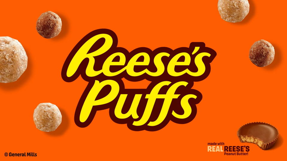 REESE'S PUFFS Dark Chocolate Cereal, with Real REESE'S Peanut Butter ...