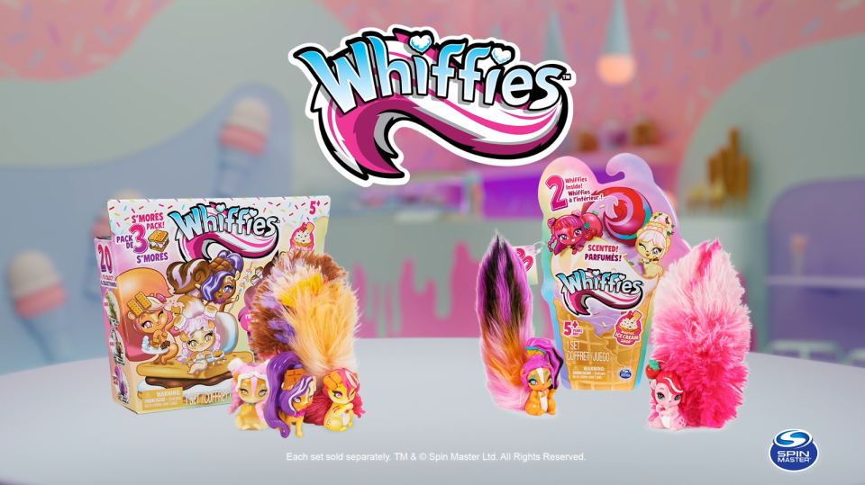 Whiffies S'mores 3-Pack, Scented Plush Tails Collectible Animal Toys ...