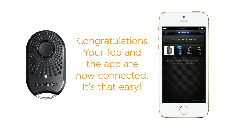 Kensington Proximo Fob - Wireless security fob - black - Walmart.com