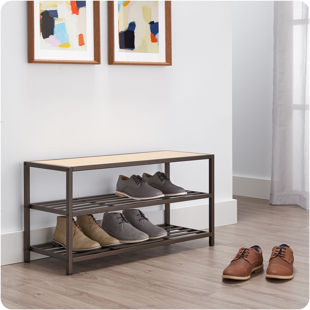 TRINITY 3-Tier Shoe Bench – RJP Unlimited