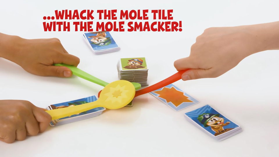 Whac-a-Mole Match-a-Mole Kids Card Game with Mole Smackers for 5 Year ...