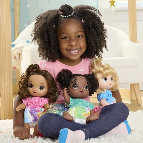 Baby Alive Fruity Sips Doll Lime 12 inch Baby Doll Set Drinks and Wets Pretend Juicer Black Hair Toys R Us Canada