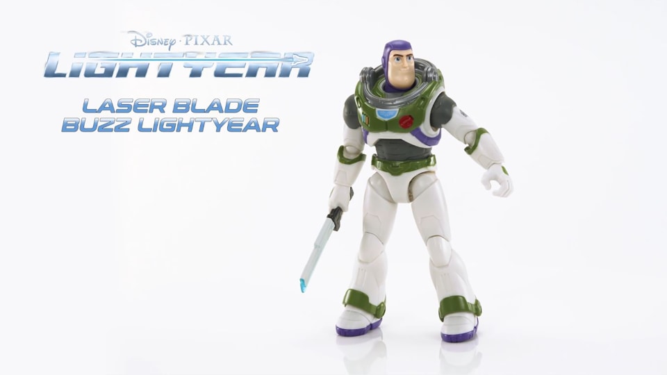 Disney and Pixar Lightyear Laser Blade Buzz Action Figure, Toy with ...