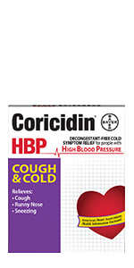 Coricidin HBP Antihistamine Cough & Cold Suppressant Tablets, 16 Count ...