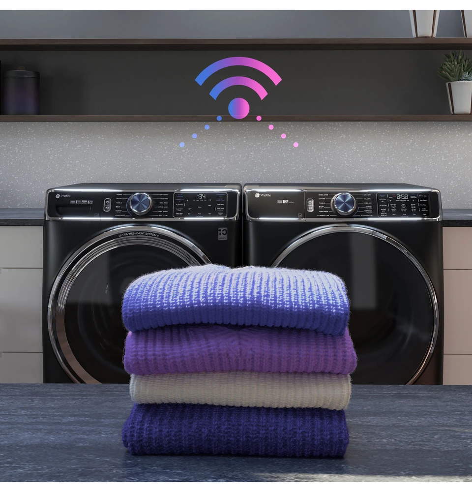 GE Profile 7.8 Cu. Ft Sapphire Blue Electric Dryer Modern Appliance Killeen TX