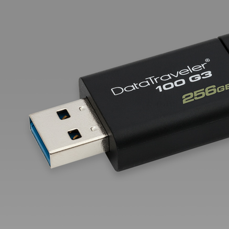 Memoria USB Kingston DataTraveler 100 G3, 64GB, USB 3.0, Negro – Sedelec