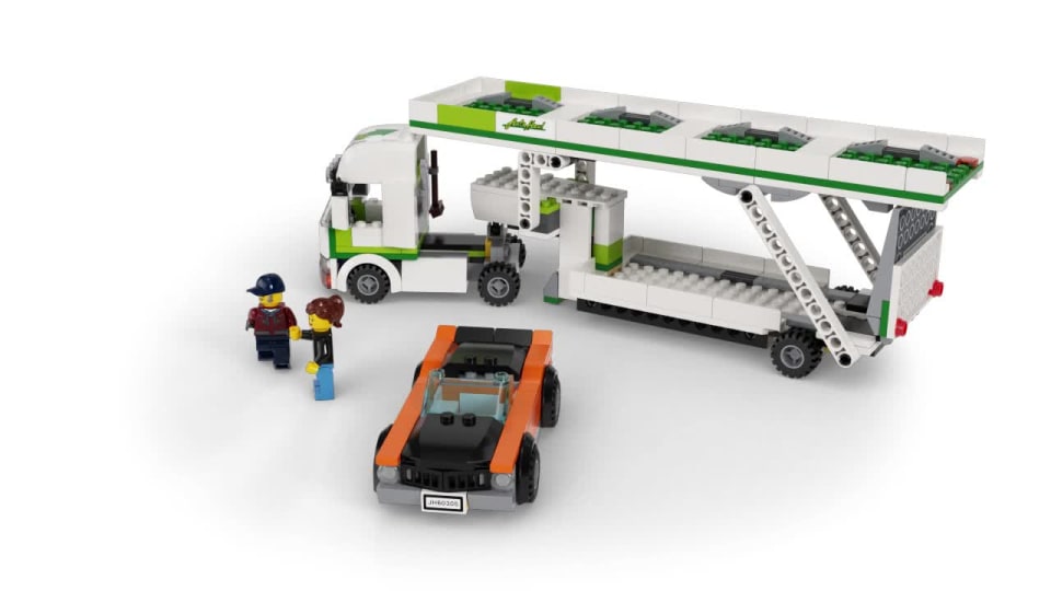 LEGO Technic Car Transporter 42098 Toy Truck and Trailer Building Set ...