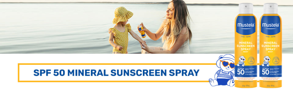 Mustela Mineral Sunscreen Spray SPF 50 6 fl oz, 2-pack - International ...