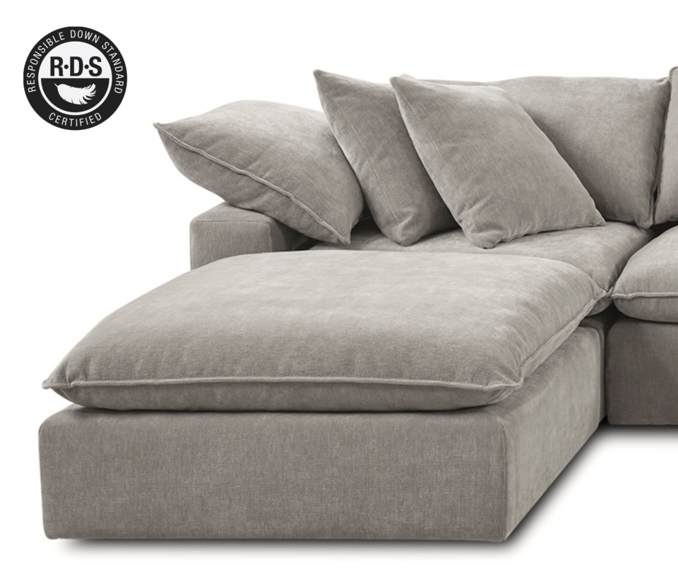 Sereen 6-Piece Modular Sectional with Ottoman – Light Brown