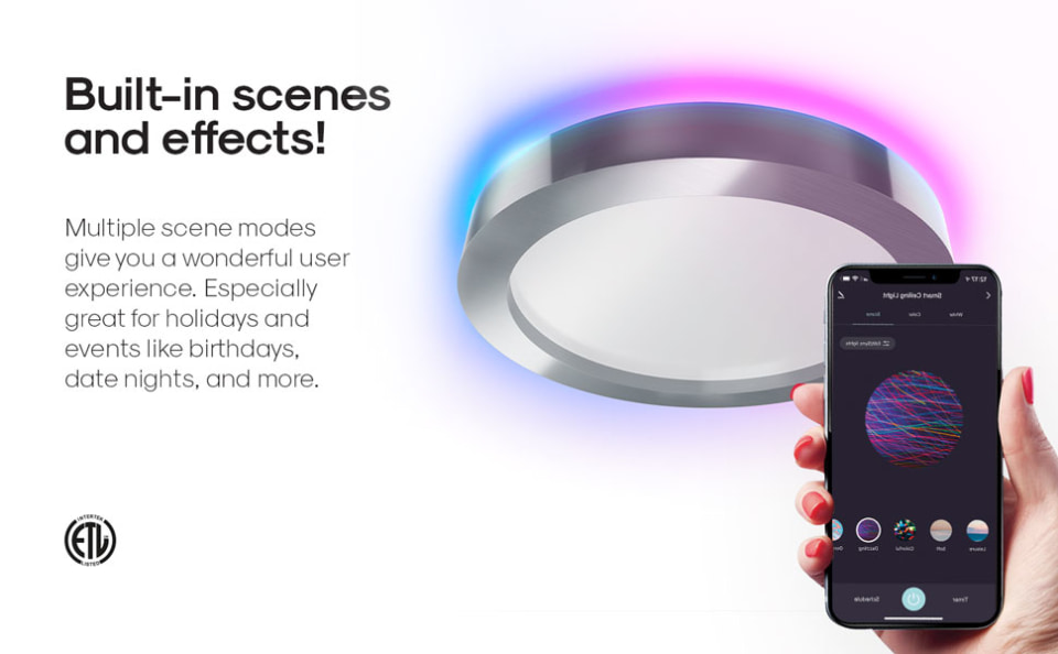 Atomi Smart Wifi LED Ceiling Light - Home Smart Camera