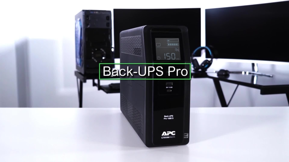 APC 1350VA Back-UPS Pro, Sine Wave UPS Battery Backup & Surge Protector ...