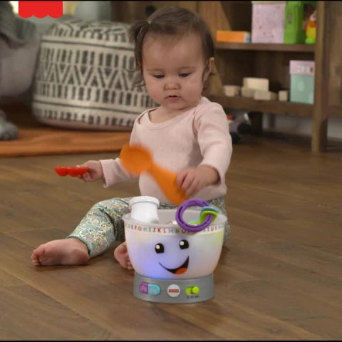 Fisher-Price Laugh & Learn Magic Color Mixing Bowl Infant & Toddler ...