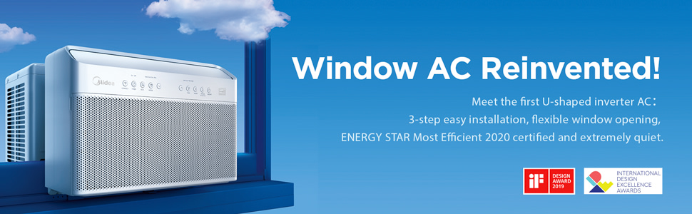 Midea U 12,000 BTU Smart Inverter Window AC with MShield - Home Smart ...