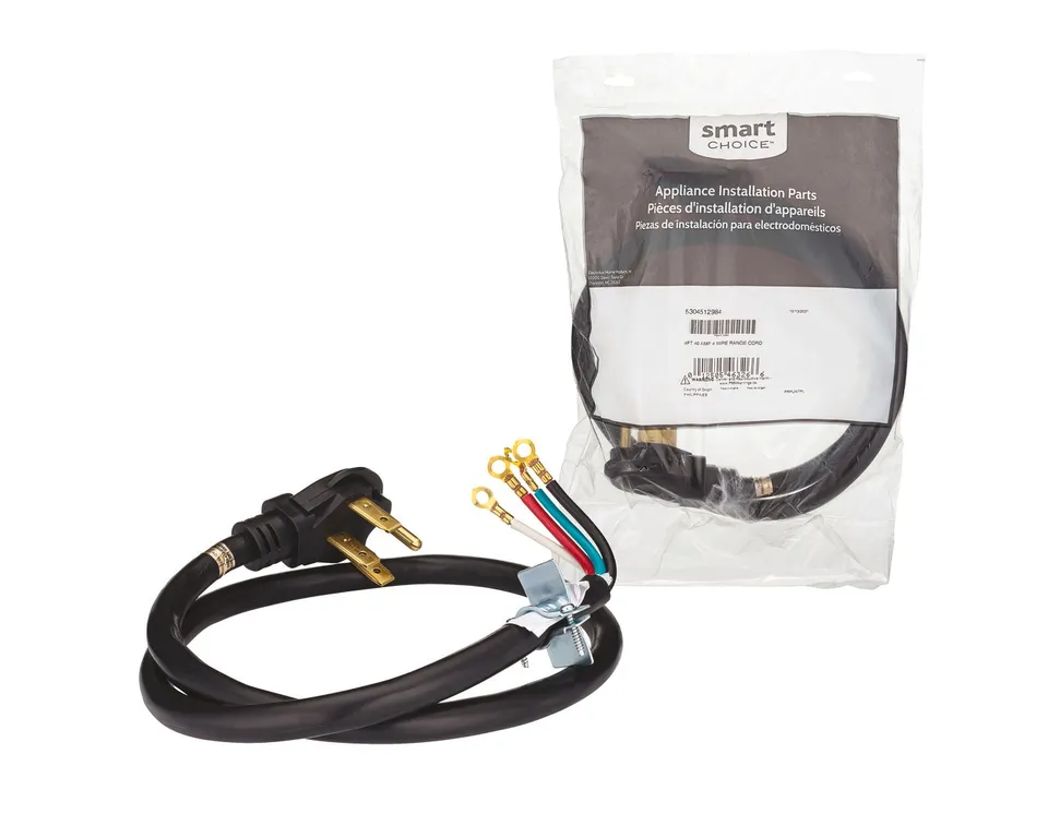 Smart Choice 5304512984 4-Ft 40 Amp 4 Wire Range Cord | BrandsMart USA