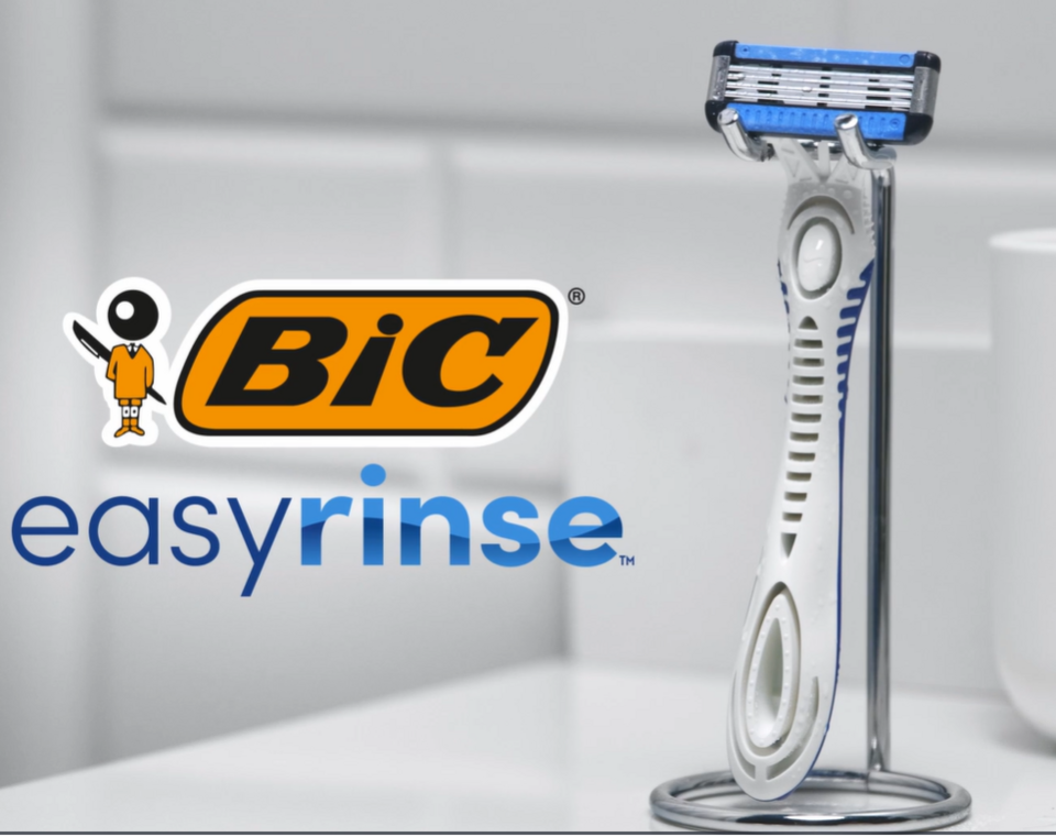 BIC EasyRinse Anti-Clogging Men's Disposable Razors, 4 Blades, 2 Count ...