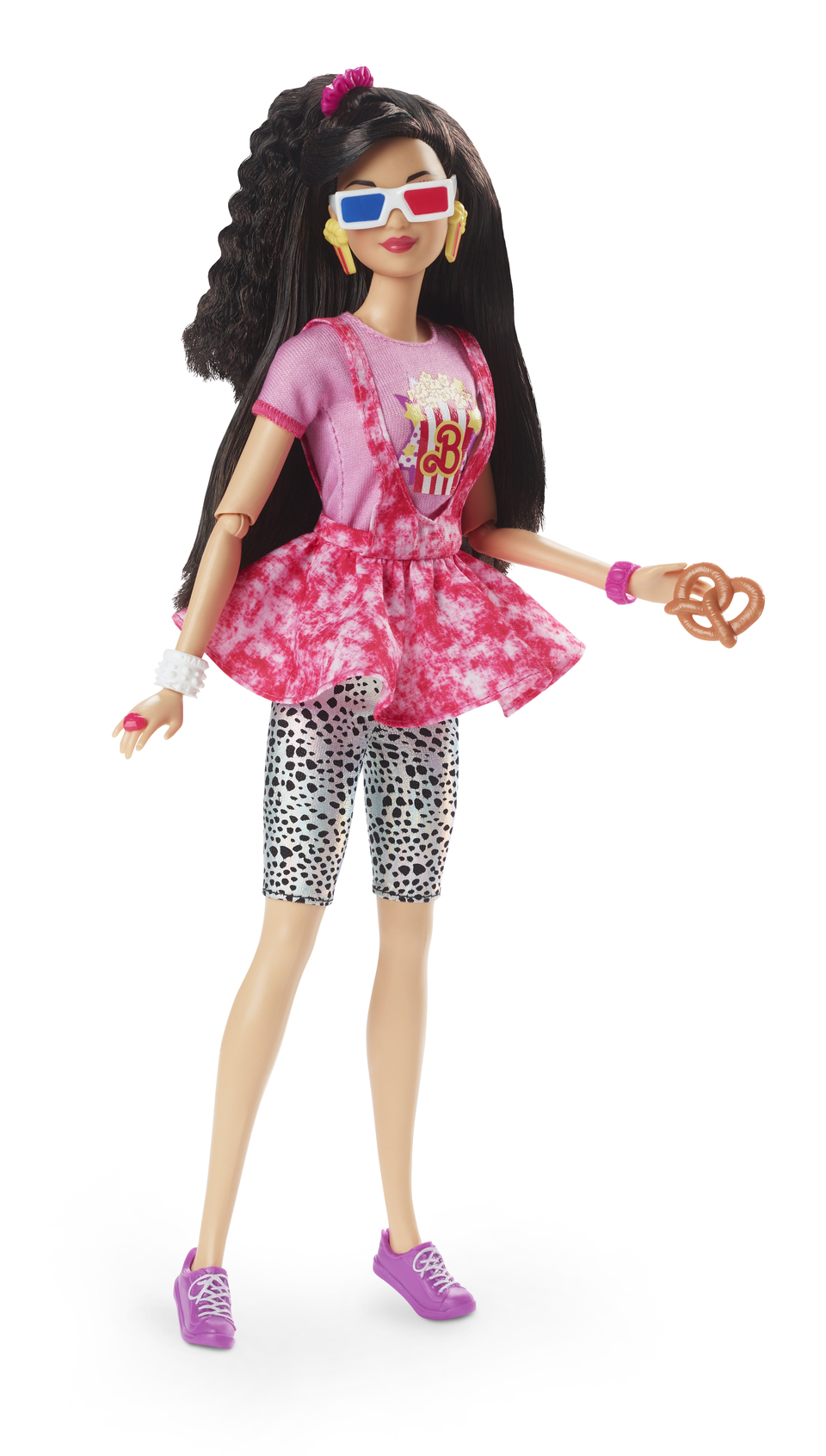 Barbie Rewind Collectible Doll with 1980s Movie Night Outfit and ...
