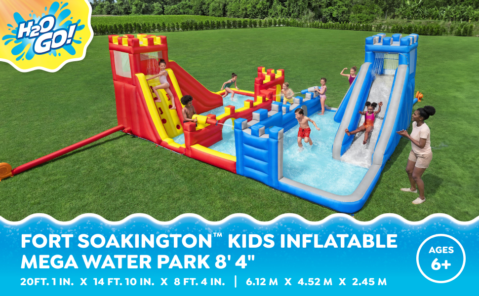 [Costco] $399 H2OGO! Fort Soakington Kids Inflatable Mega Water Park ...