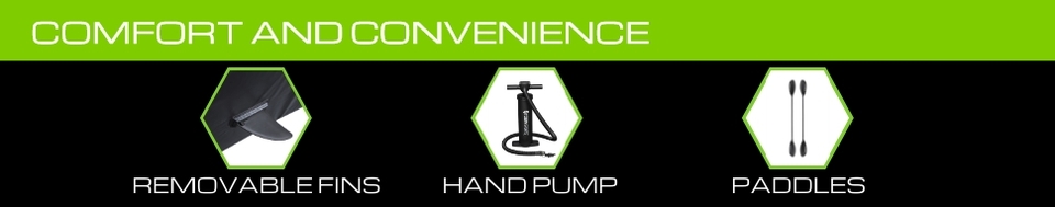 Tobin Sports Wavebreak Inflatable 2-Person Kayak - Complete with Pump ...