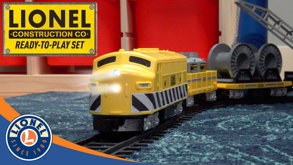 Lionel Construction Ready to Play Battery Powered Train Set with Remote ...