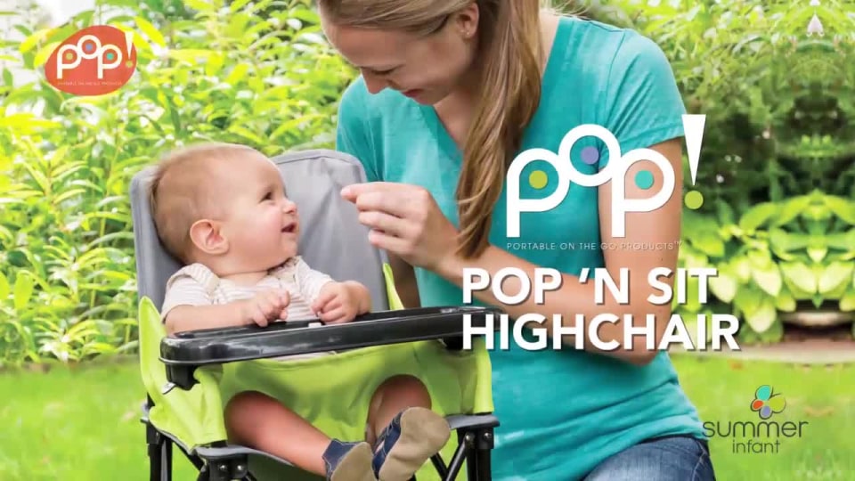 Summer Pop 'N Sit Portable Highchair (Green) - Walmart.com