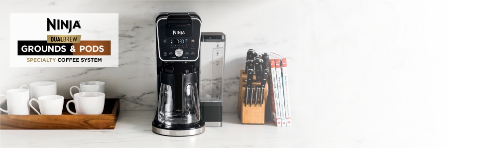 Ninja XL Dualbrew Hot & Iced Coffee Maker, Brew Grounds or Pods - Home ...