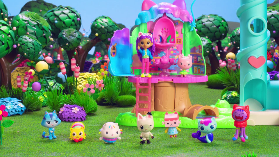 Gabby’s Dollhouse Show, Transforming Garden Treehouse Set with 2 ...
