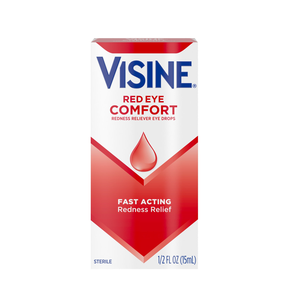 Visine Red Eye Hydrating Comfort Lubricating Eye Drops, 0.28 fl. oz ...