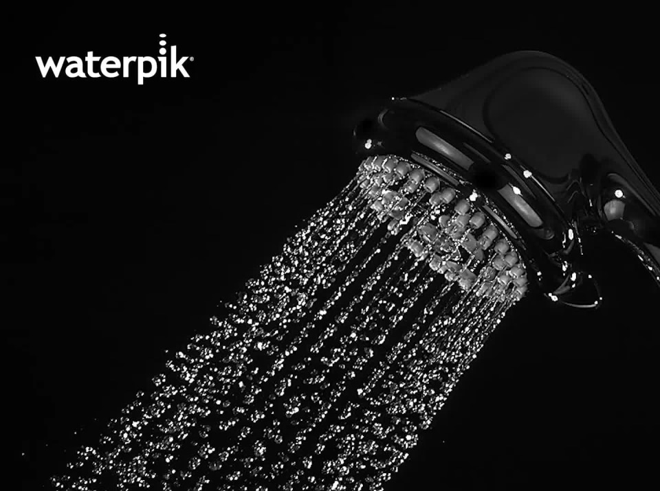 Waterpik 6-Mode PowerSpray+ Hand Held Shower Head, 1.8 GPM NSC-653E ...