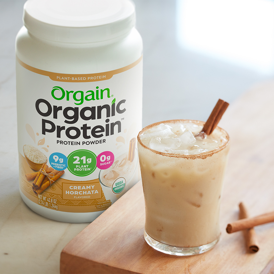 Orgain USDA Organic Plant Protein Powder, Creamy Horchata, 2.74-pounds ...