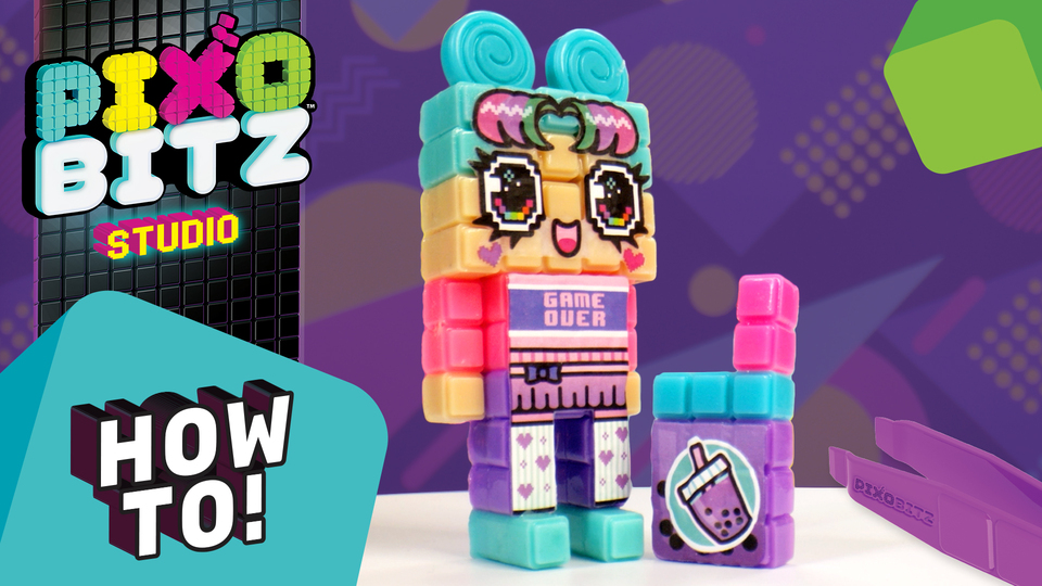 Pixobitz Studio with 500 No Heat Water Fuse Beads, Decos & Accessories ...